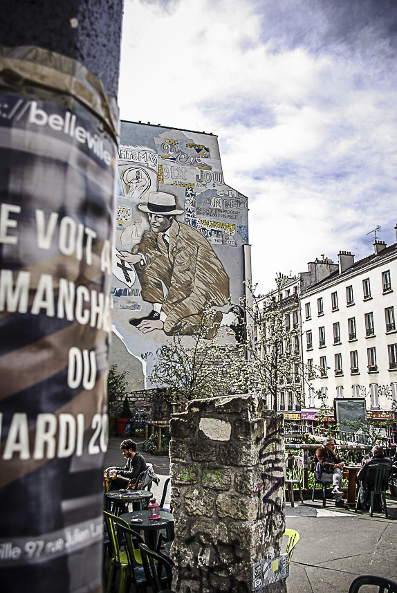La place Fréhel à Belleville, carrefour du street art - Autour de Paris ...